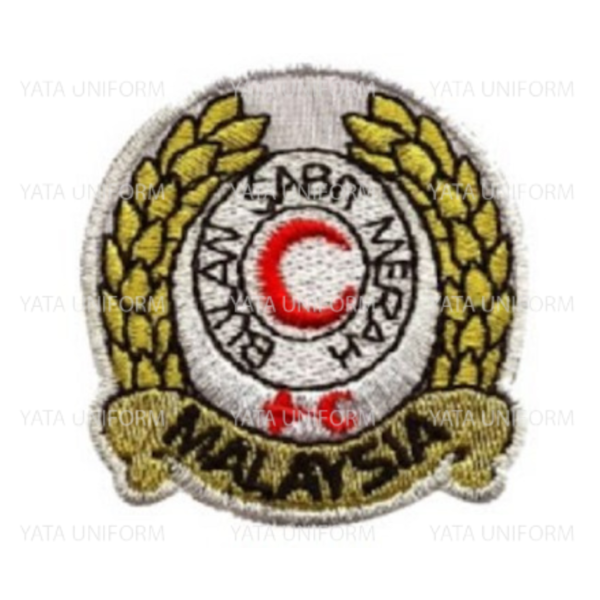 KAPTEN PEGAWAI PERSATUAN BULAN SABIT MERAH BADGE (CLOTH)